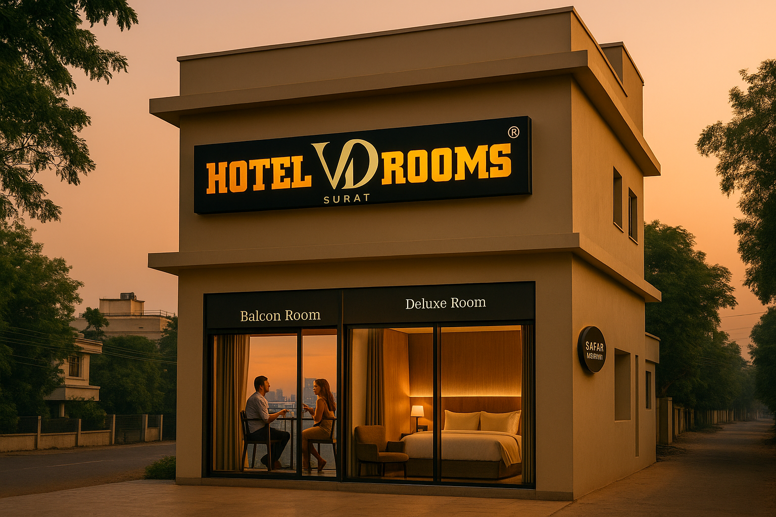 Experience Serenity & Style at Hotel VD Rooms Adajan: Your I...